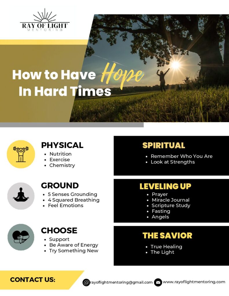 How to have hope flyer - Ray of Light Mentoring How to have hope flyer - Ray of Light Mentoring